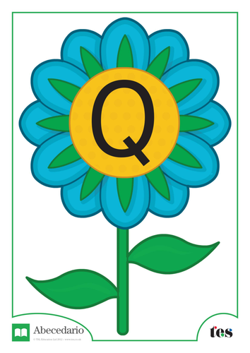 La Letra Q - Tema Flor | Teaching Resources