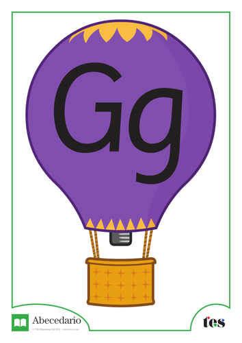 La Letra G - Tema Globo | Teaching Resources