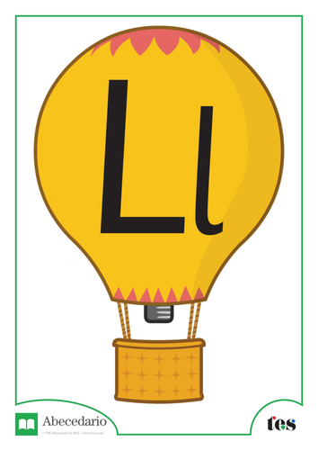 La Letra L Tema Globo Teaching Resources