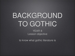 Introduction to Gothic Literature | Teaching Resources