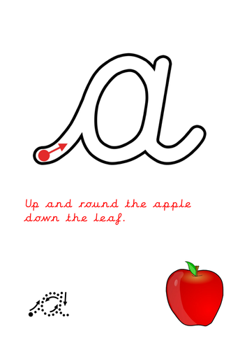 Cursive messy letter formation cards linked to RWI | Teaching Resources