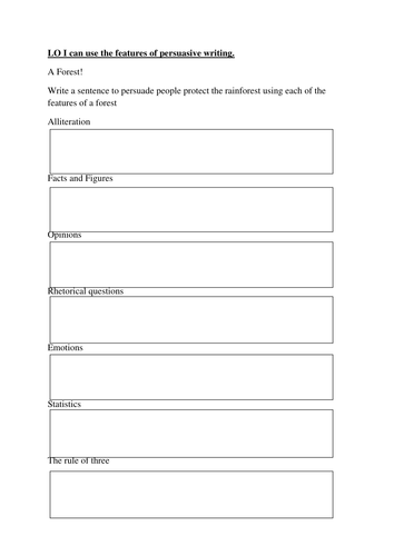 persuasive writing | Teaching Resources