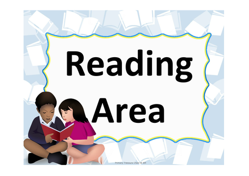 Classroom Area Sign - Reading Area | Teaching Resources