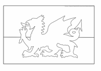 Welsh flag colouring sheet by PrimaryTreasureChest - UK Teaching ...