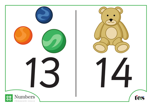 Number Cards - Toys Theme 11-20 | Teaching Resources