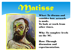 Matisse Painting with Scissors PPT SOW Art KS3 by loutyler77 | Teaching ...