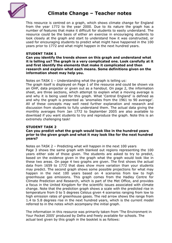 Climate Change | Teaching Resources