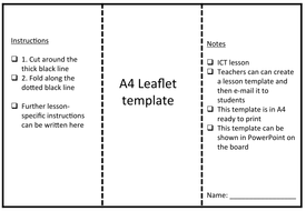 Leaflet template by rs007 | Teaching Resources