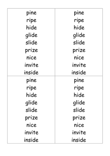 Split digraph i-e powerpoint and word list | Teaching Resources Split digraph i-e powerpoint and word list | Teaching Resources