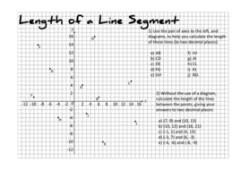 Calculating The Length of a Line Segment | Teaching Resources