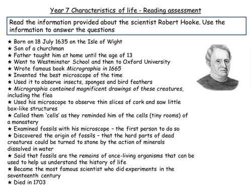 Cells - characteristics of life | Teaching Resources