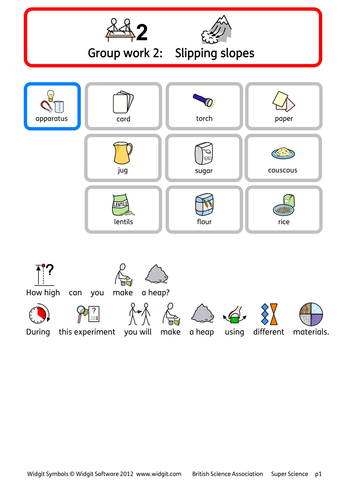 Slippery & Slipping Slopes Star activity for SEN | Teaching Resources
