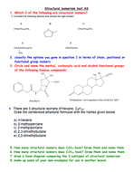 AS structural isomerism | Teaching Resources