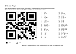 QR Code puzzle | Teaching Resources