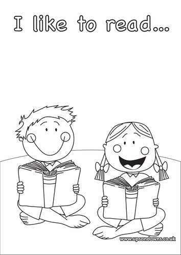 I like to Read Colouring Poster | Teaching Resources