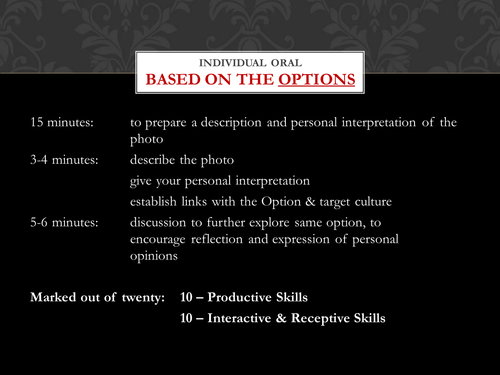 IB Individual Oral Preparation | Teaching Resources