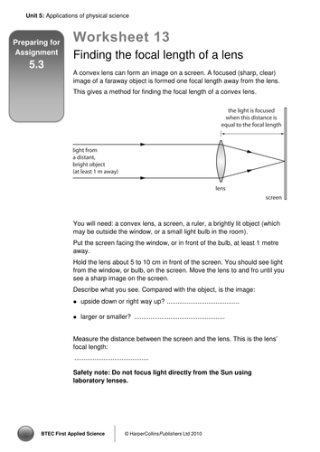 Lenses- convex and concave | Teaching Resources