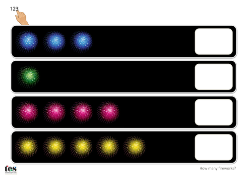 How many Fireworks? TEACCH Activity | Teaching Resources