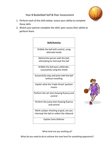 Year 8 Basketball Assessment | Teaching Resources