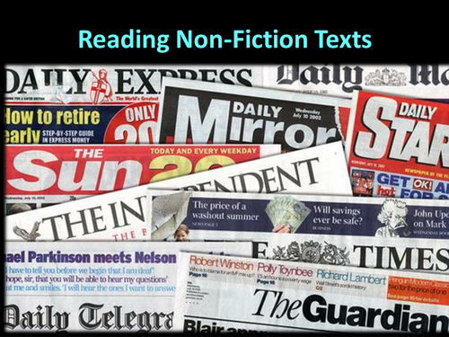 Reading Non-Fiction Texts | Teaching Resources
