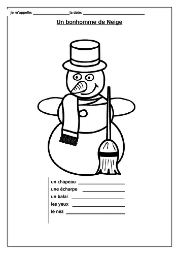 Un bonhomme de neige s'appelle Frosty | Teaching Resources