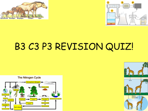 OCR 21st Century B3C3P3 revision quiz | Teaching Resources