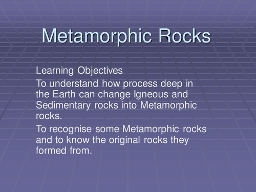 Metamorphic Rocks | Teaching Resources