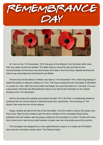 Remembrance Day Activity Pack - Writing Poems & More | Teaching Resources