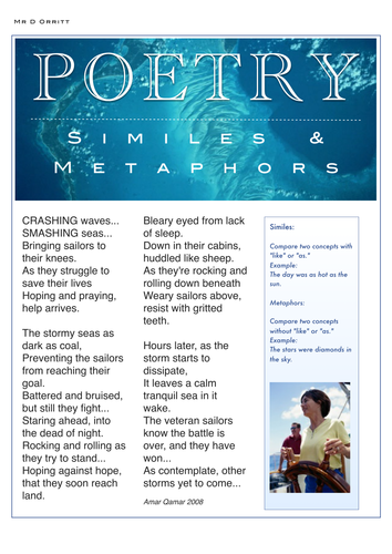Poems that create images - Similes & Metaphors - Year 4 to 6 | Teaching ...