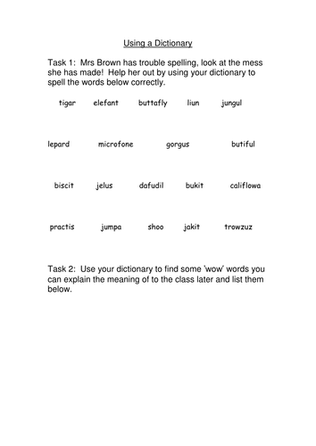Using a dictionary Worksheets and KS2 Scheme | Teaching Resources