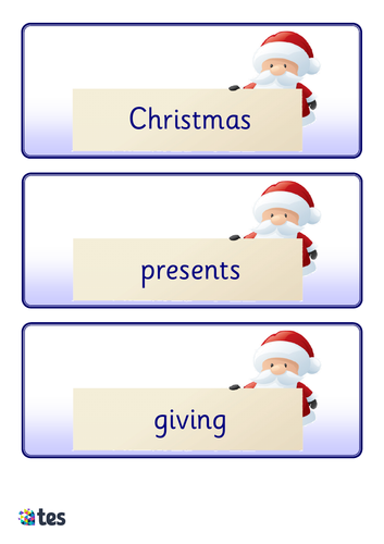 Fun Christmas vocabulary | Teaching Resources