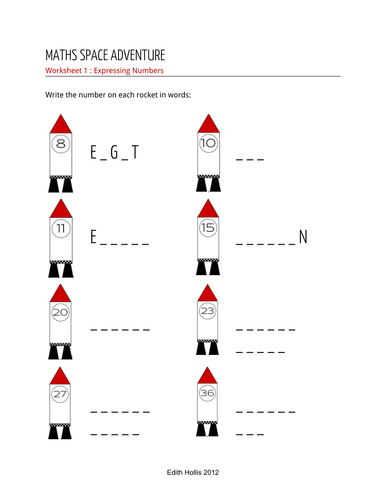 Maths Space Adventure 1 : Expressing Numbers | Teaching Resources