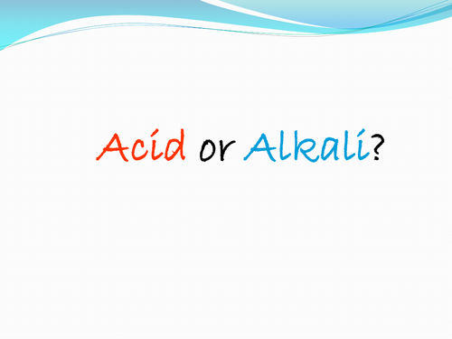 Acids & Alkalis | Teaching Resources
