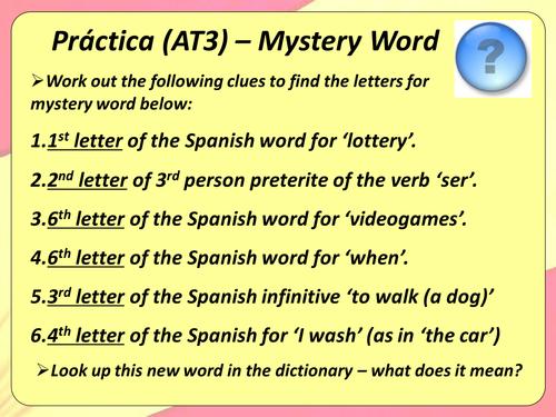 Mystery Word Activity | Teaching Resources