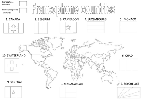 Francophone countries | Teaching Resources