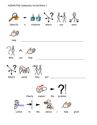 ASDAN PSD Entry 1-3 Community Action Resources | Teaching Resources