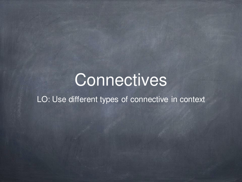 Connective Types | Teaching Resources