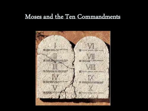 Moses and the Ten Commandments | Teaching Resources