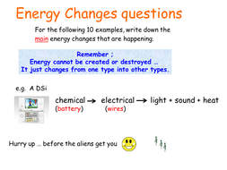 Fun energy transfers lesson | Teaching Resources