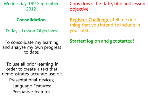 Text Types Scheme 2012 Lesson 6 Design Leaflet | Teaching Resources