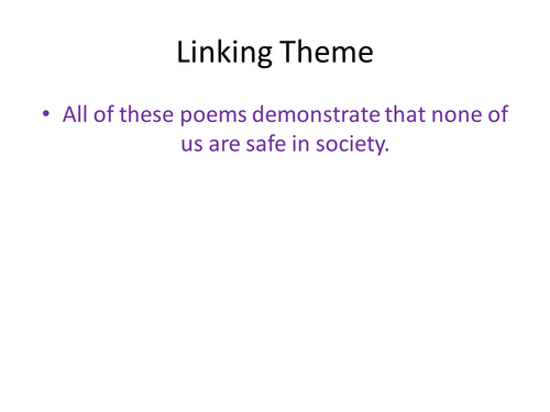 Poetry Scheme - 3 Poems - Lesson 6 Linking poems | Teaching Resources