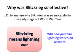 Blitzkrieg | Teaching Resources
