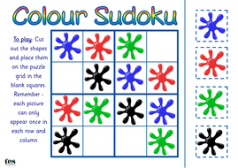 Colour Sudoku | Teaching Resources