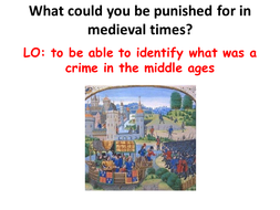 Crime and punishment in the Middle ages by linzims | Teaching Resources