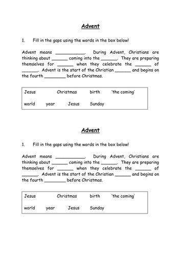 Advent | Teaching Resources