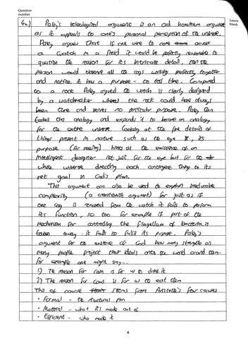 The Teleological Argument | Teaching Resources