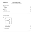 GCSE electronics questions and answers | Teaching Resources