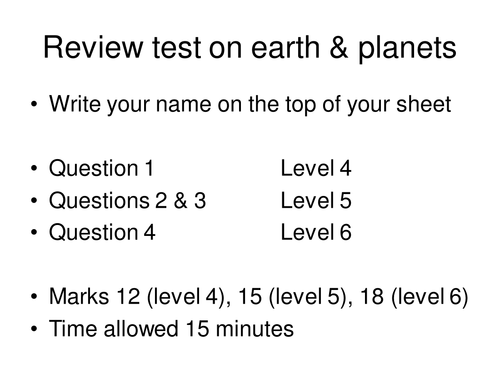Solar system lesson 3 | Teaching Resources
