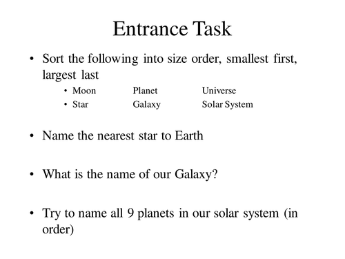 Space and expanding universe | Teaching Resources