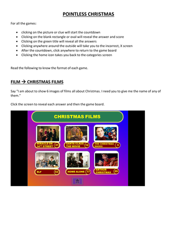 Pointless Christmas | Teaching Resources